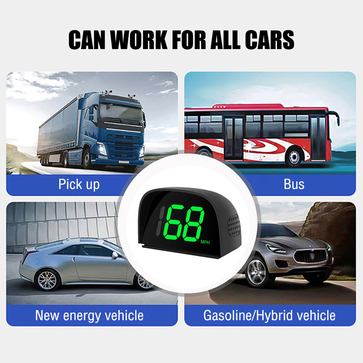 Gps Speedometer Display Heads Up Display For Cars Universal Digital GPS ...