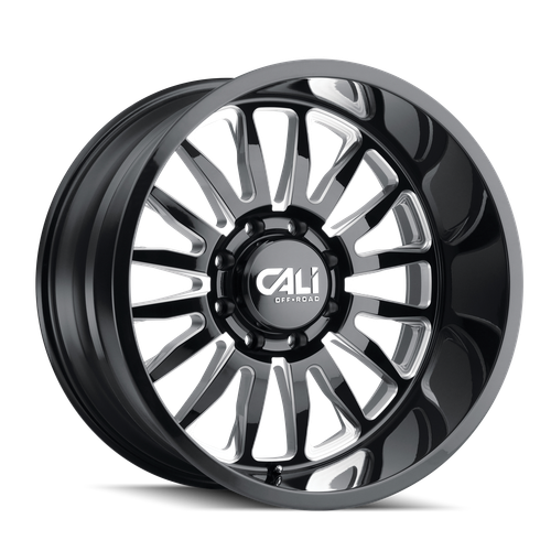 Cali Off-Road Summit Wheel 9110 Brushed Clear Gloss 20X12 8-180 -51mm ...