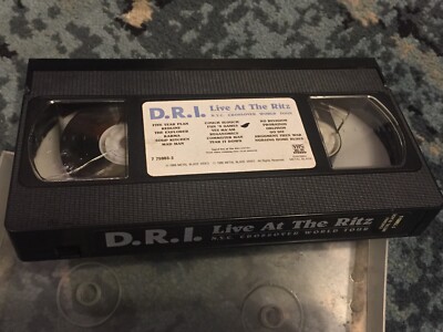 D.R.I. Dirty Rotten Imbeciles Live At Ritz heavy metal VHS Metal Blade ...