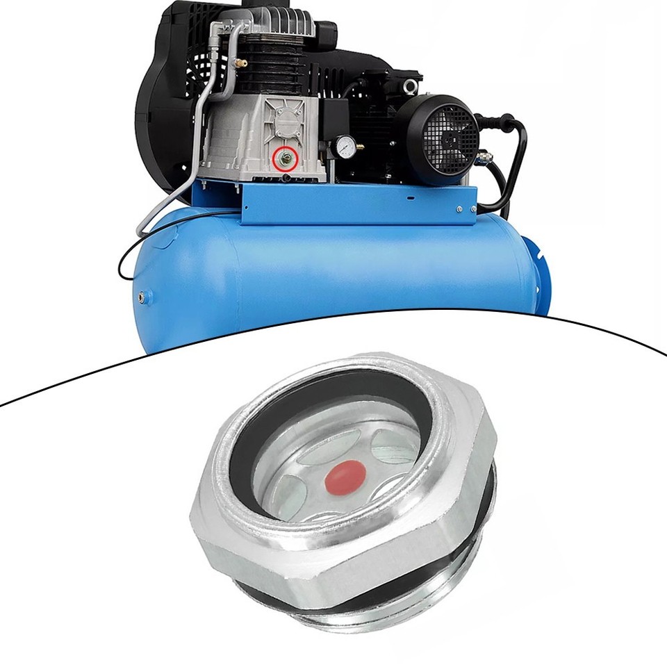 Thread Secure Installation Oil Sight Glass Air Compressor External ...