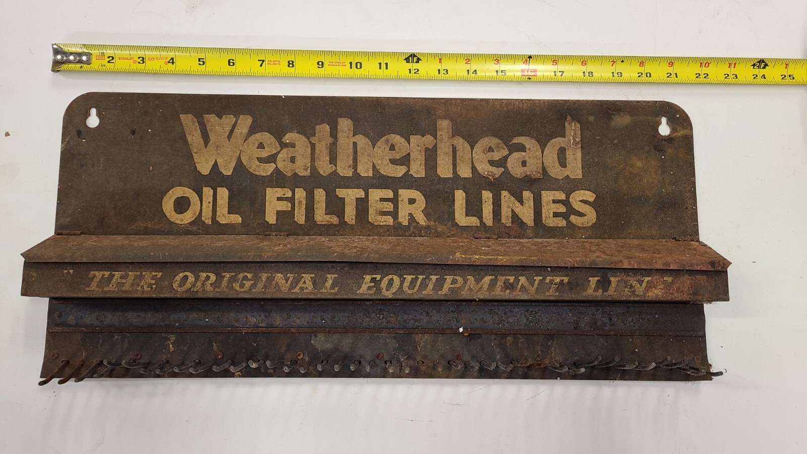 Vintage Weatherhead Oil Filter Lines Gas Station Wall Holder | eBay