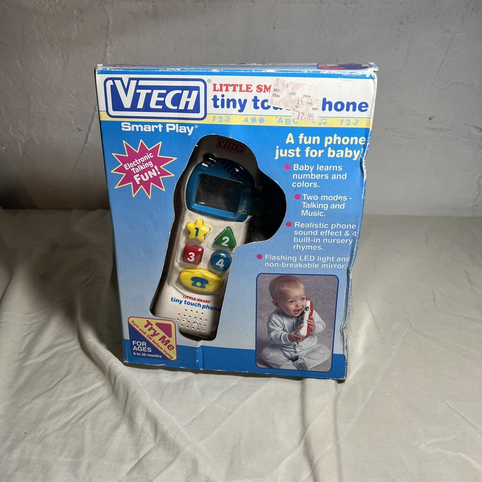 Vintage Vtech Little Smart Tiny Touch Phone Baby Learning Toy Numbers ...