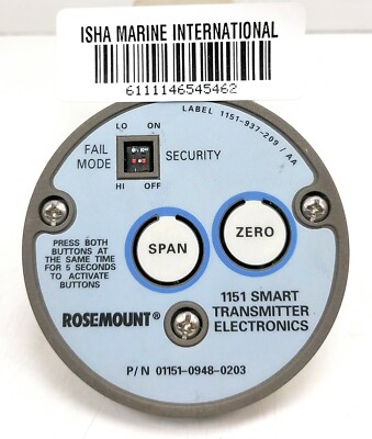 Transmitters - Rosemount 1151 Smart Transmitter