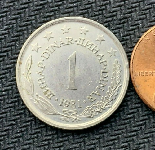 1981 Yugoslavia 1 Dinar Coin UNC #B619 | eBay