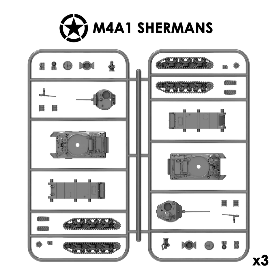 Victrix Games M4A1 Sherman WW2 Allied Armour Tank Miniatures | eBay
