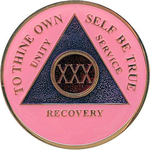 30 Year Pink AA Anniversary Medallion (Tri-Plate) - TRIPNK | eBay