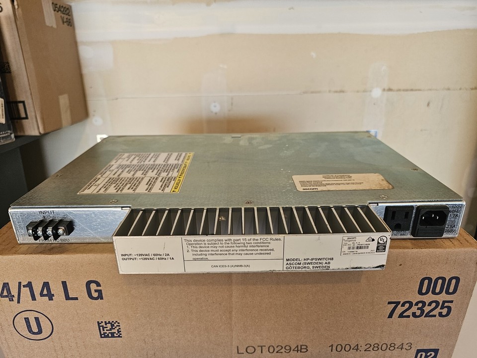 Ascom Telligence Nurse Call System HC-IPSWITCH8 Power Switch | eBay