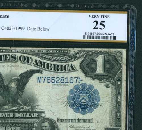 $1 1899 (( BLACK EAGLE )) Silver Certificate ** PAPER CURRENCY ((PCGS ...