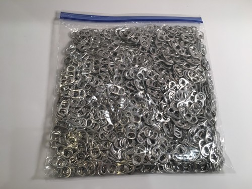 Pull Tabs Pop Beer Can Crafts Charity Aluminum Can Tops 1000+ Silver | eBay