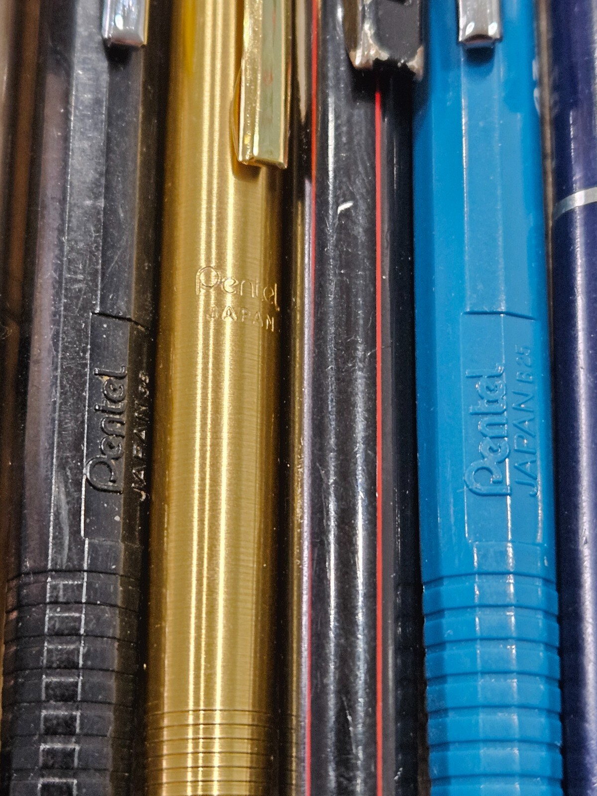 9 Vintage Pentel Mechanical Pencils Japan Extend, Gold Automatic ...