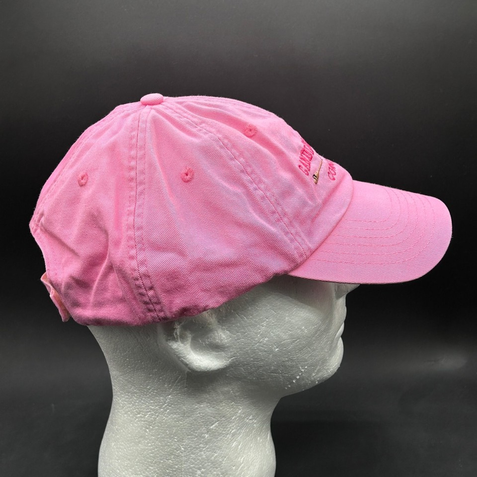 Candlewood Lake Connecticut Hat Royal Resortwear Men's Adjustable Pink ...