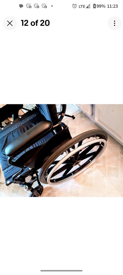 Invacare Tracer SX5, Blk. Wheelchair 300 wt. cap. Collapsible, Rear ...