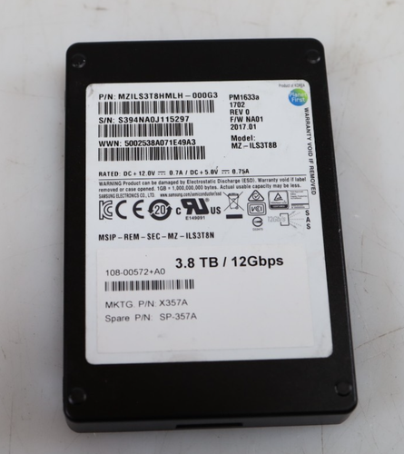 Samsung PM1633a MZ-ILS3T8B 3.84TB 2.5" SAS Solid State Drive | eBay