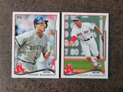 2014 Topps Baseball ROOKIE Xander Bogaerts 2-card lot - Boston Red Sox ...