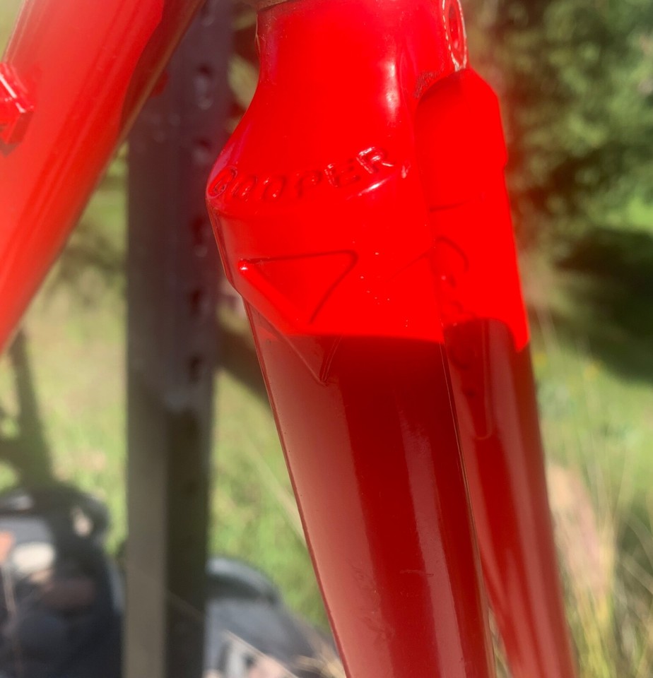 RON COOPER Hand Built Frame Set 1970's RED 55 x 55cm w/ Campagnolo HS ...