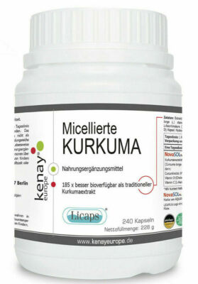 Micellierte Turmeric Licaps (240 Kapseln) - Nahrungsergänzungsmitte | eBay