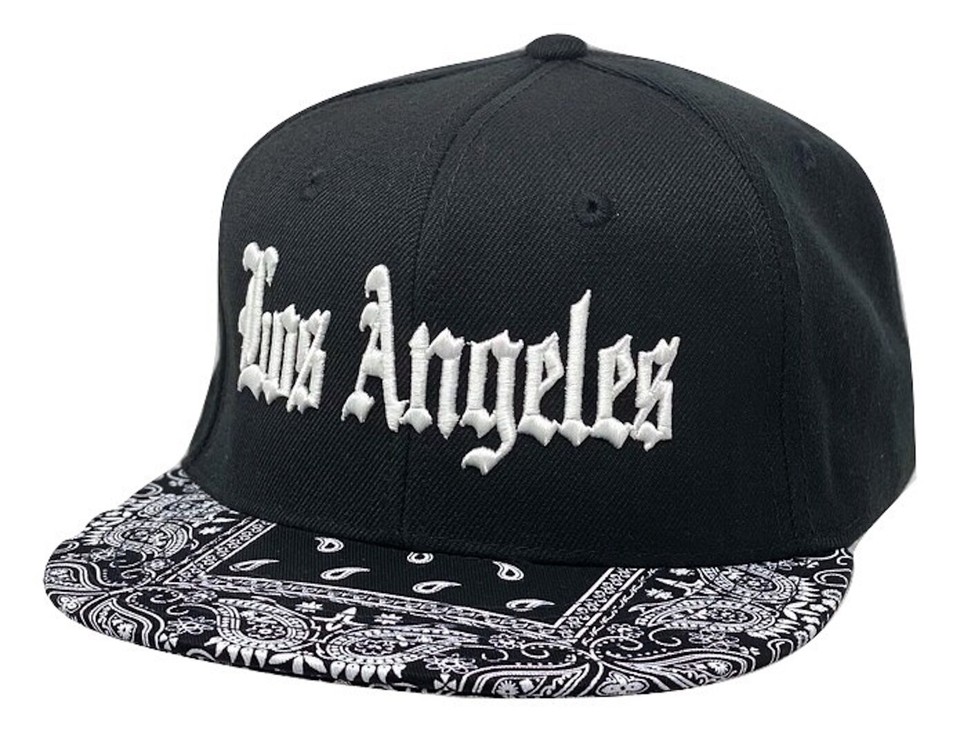 Los Angeles LA California Cali Bandana Snapback Old English Rap Hip Hop Cap Hat | eBay