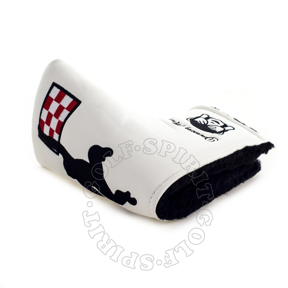 Dancing Monkey Blade & Mid Mallet Putter Headcover, White, 19th Hole ...