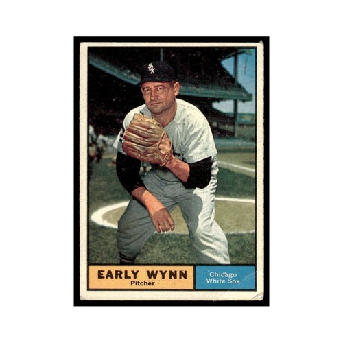 1961 Topps Baseball Card (Damaged) Early Wynn White Sox #455 | eBay