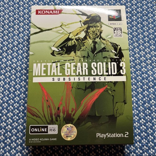 PS2 Metal Gear Solid 3 Subsistence Limited Edition Play Station 2 JAPAN ...