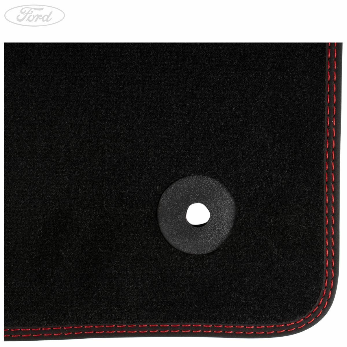 Genuine Ford Focus Mk4 Front Floor Mats Velour Red Stitching Auto 2018 ...