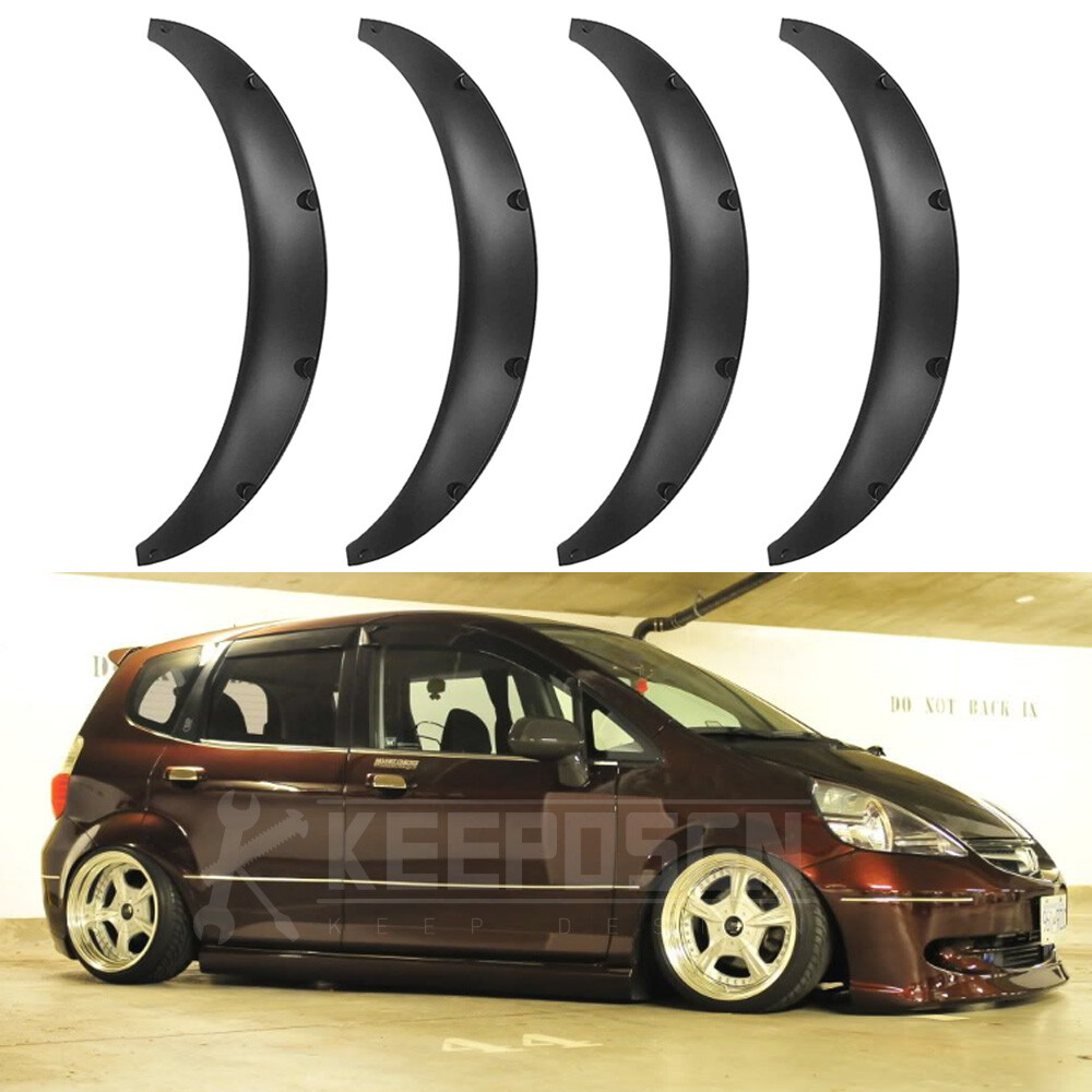 3.5" Wheel Arches Fender Flares Extra Wide Body Kit Lip Trim For Honda ...