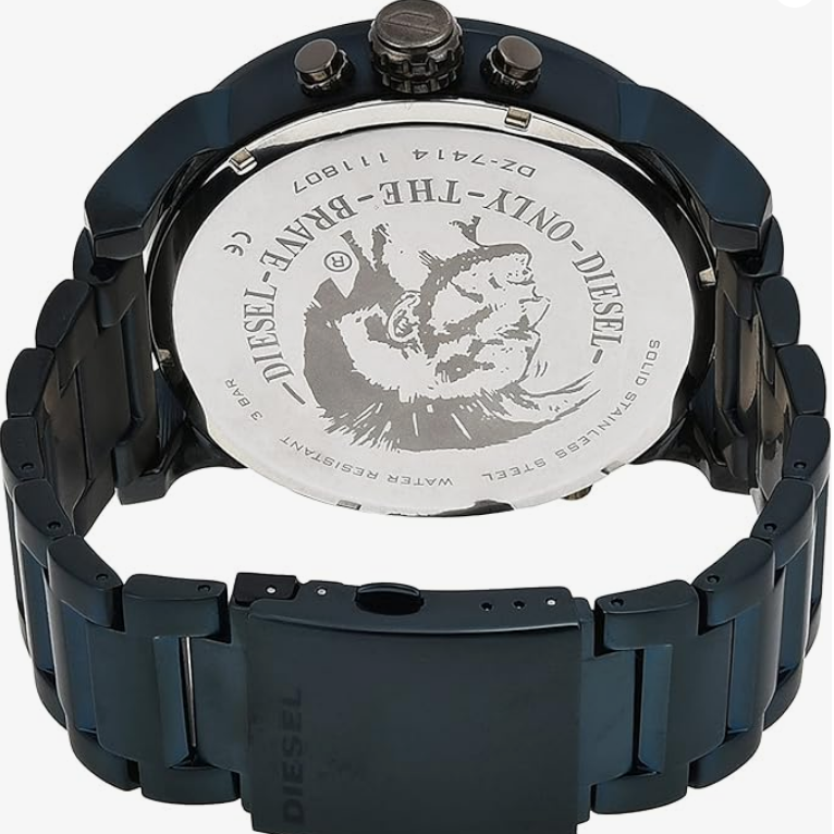 Diesel Mr. Daddy 2.0 Chronograph Quartz Blue & Gray Dial Men's Watch ...