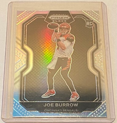 2020 Panini Chronicles Prizm Black Joe Burrow Silver Prizm Refractor SP ...