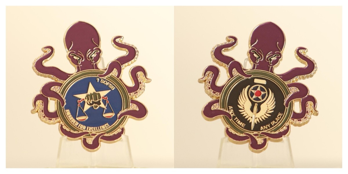 Octopus Military Challenge Coins: “1 BOFSS” & “Any Time Any Place ...