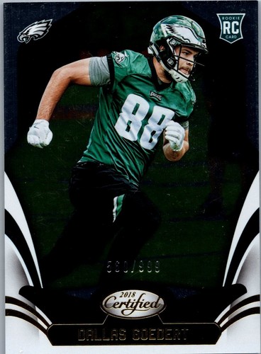 2018 Panini Certified - Rookies #142 Dallas Goedert /999 (RC) | eBay