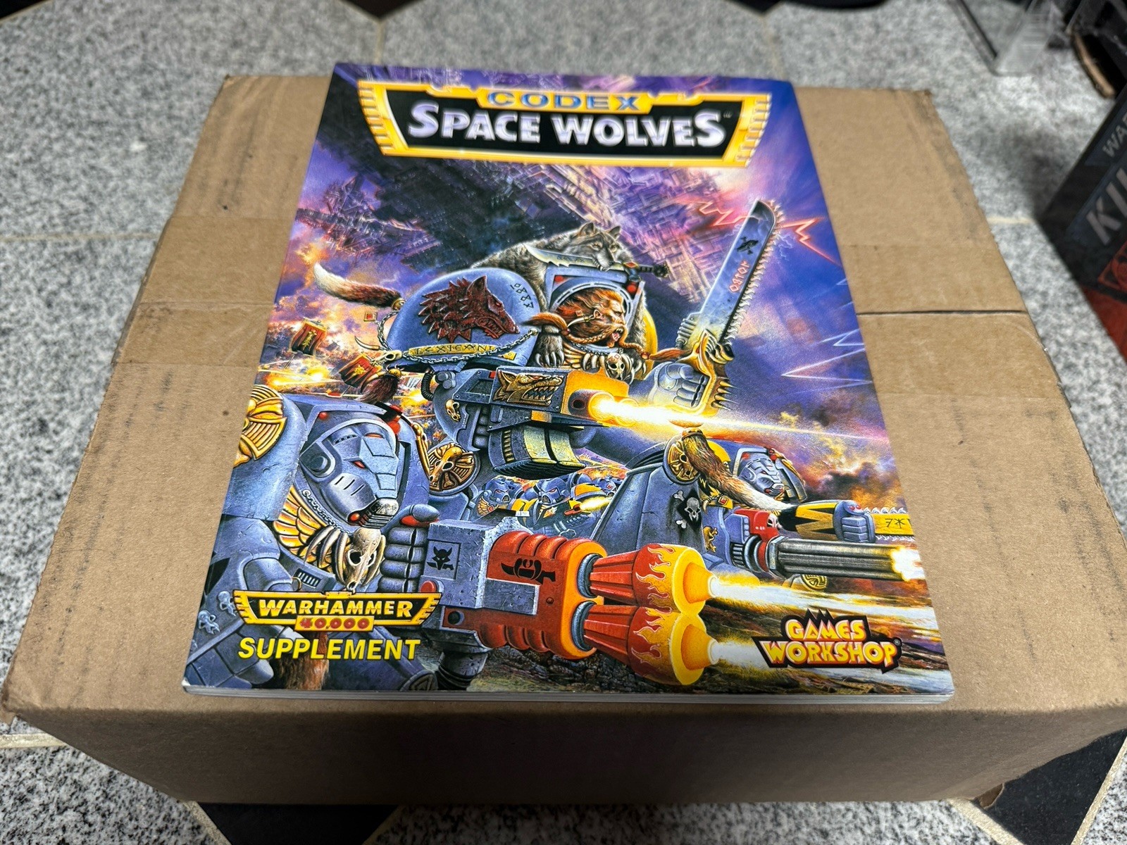 WARHAMMER 40,000 SPACE WOLVES CODEX 40K 2nd EDITION OOP 1994 MARINES ...