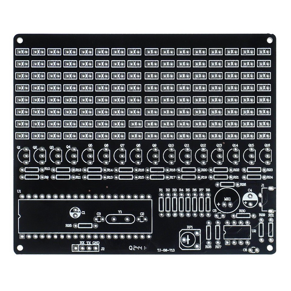 3X(DIY Sound Control LED Musik Elektronik-Kits Audiofrequenzanzeige PCB ...