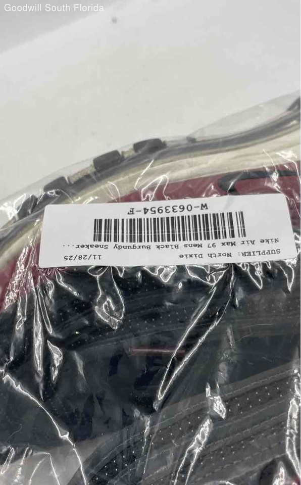 Authentic Nike Mens Air Max 97 DQ3955-600 Burgundy Black Sneaker Shoes ...