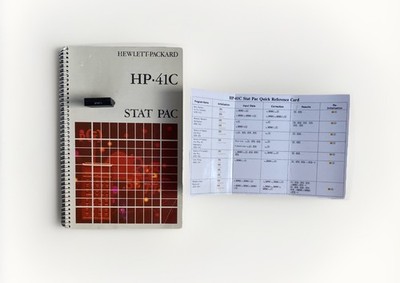 Stat Pac for Hewlett Packard HP-41 C CV CX Calculator | eBay