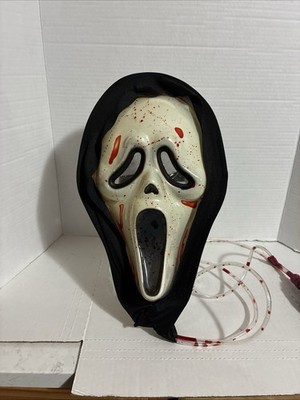Scream Ghost Face Mask With Circulating Blood Pre Owned | eBay