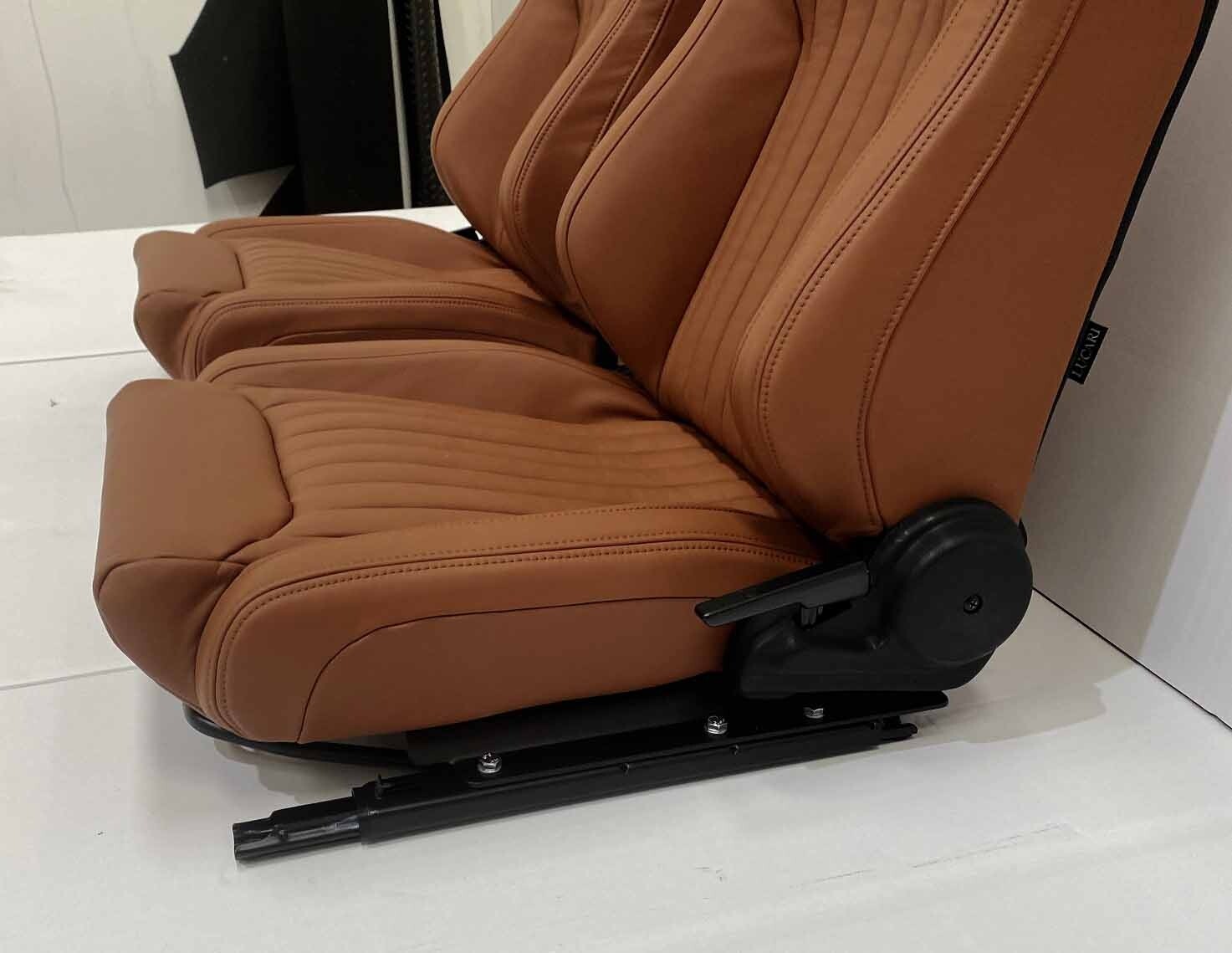Land Rover Defender RXI Low Base Pair Fluted Tan Leather Heated Front Seats