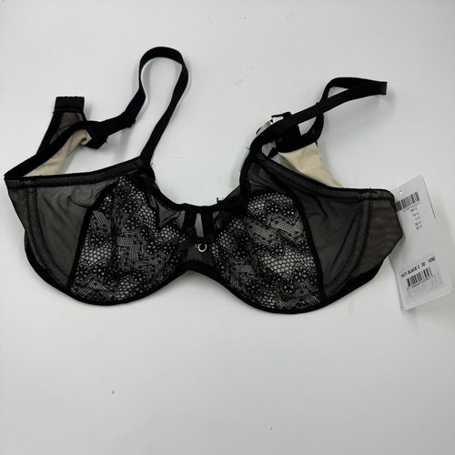 Chantelle Women's Revele Moi Perfect Fit Underwire Bra, Black, size 32C ...