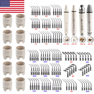 Dental Ultrasonic Piezo Scaler Tips/ Wrench/ Scaler Handpiece Fit EMS ...