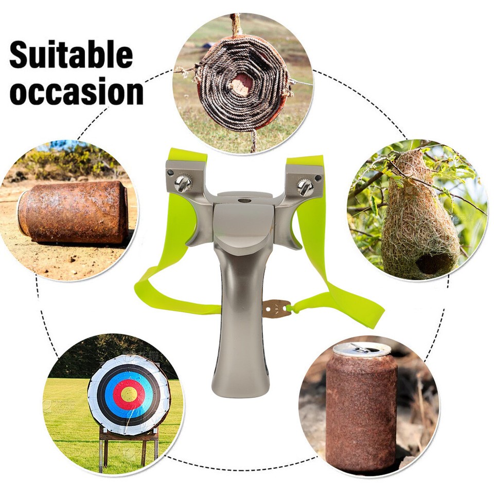 Powerful Slingshot Catapult Alloy Handle Sling Shot Game Hunting High ...