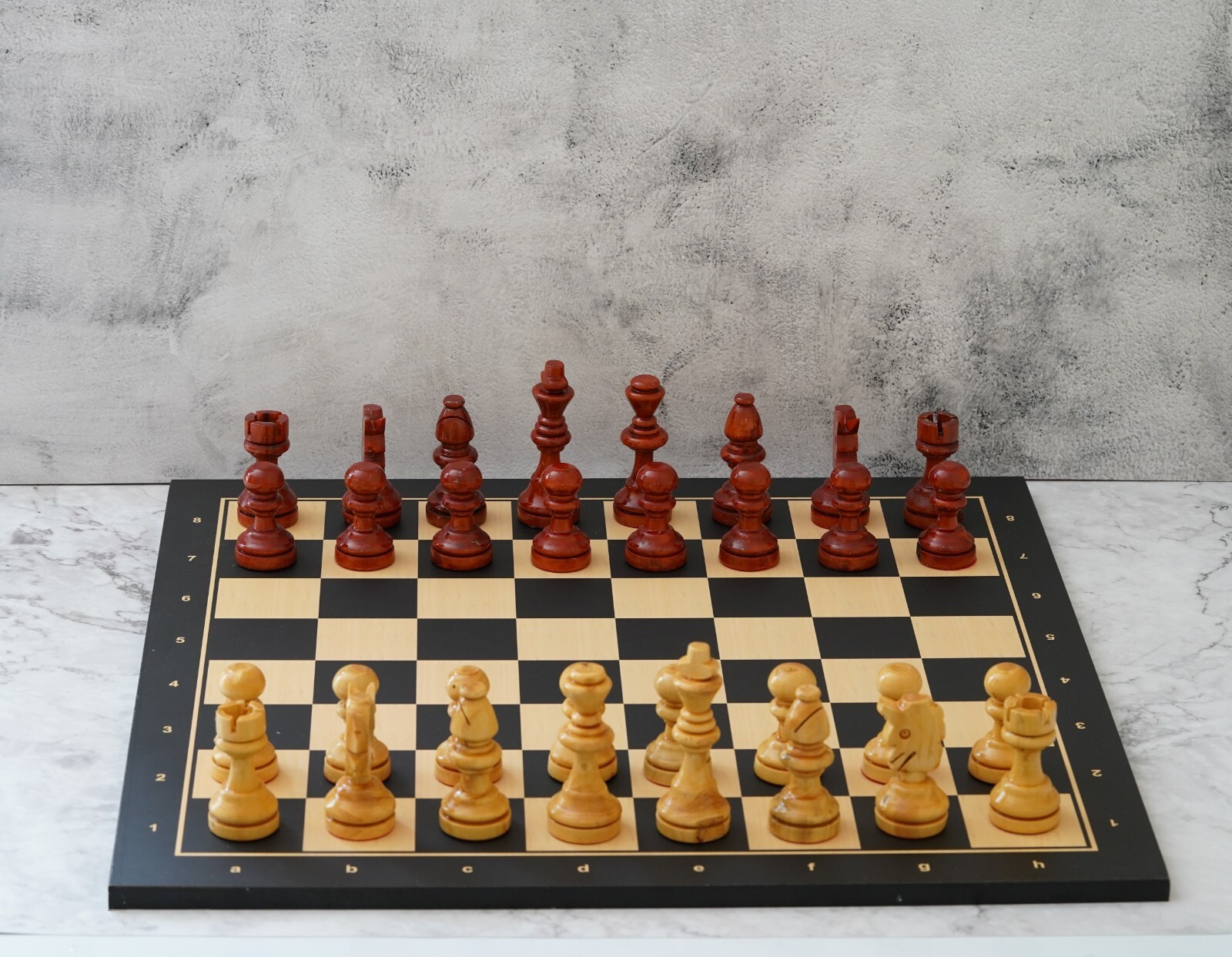 Solid Wood Tournament Chess Board Set 50x50cm (20x20inch) w/ Hand ...