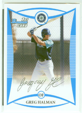Greg Halman Seattle Mariners 2008 Bowman Prospects Card | eBay