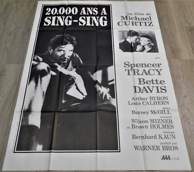 20, 000 Years in Sing Sing French Movie Poster 47"63 RR80' S. Tracy ...