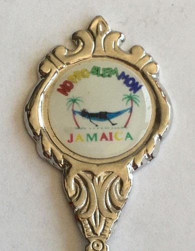 Vintage Souvenir Spoon Collectible No Problem Mon Jamaica | eBay