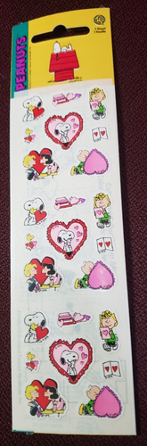 Peanuts Sandylion Valentine Stickers Snoopy Lucy Woodstock Scrapbooking ...
