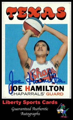 1972-73 Topps Joe Hamilton #164 Authentic Autographed Card Texas ...