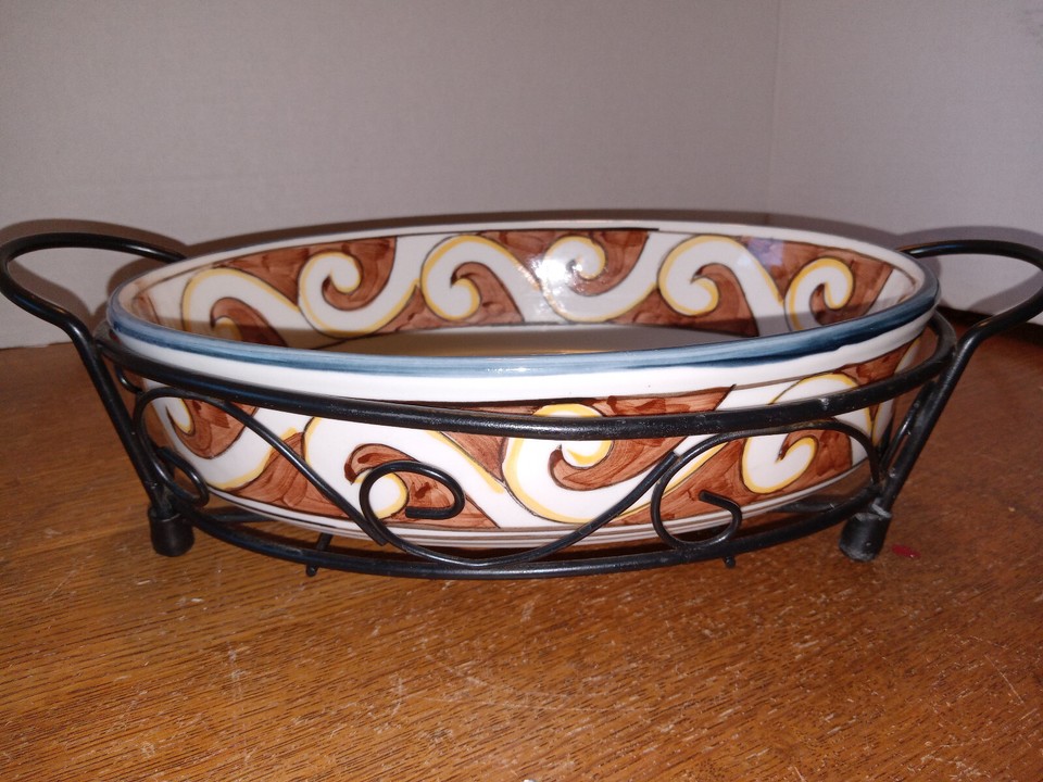 Temp-tations By Tara PRESENTABLE OVENWARE SET BY TARA - Metal cradle-2 ...