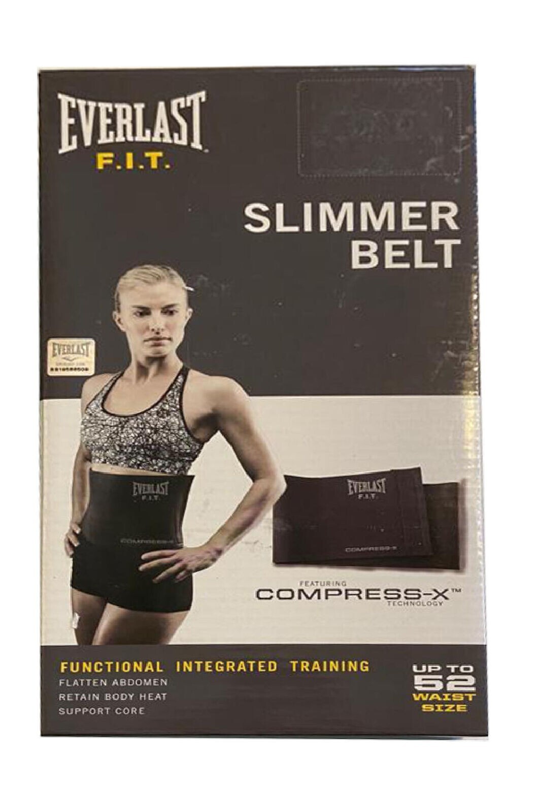 Everlast F.i.t. Women's 10" Black Slimmer Belt // Fits Up To 52 Waist ...