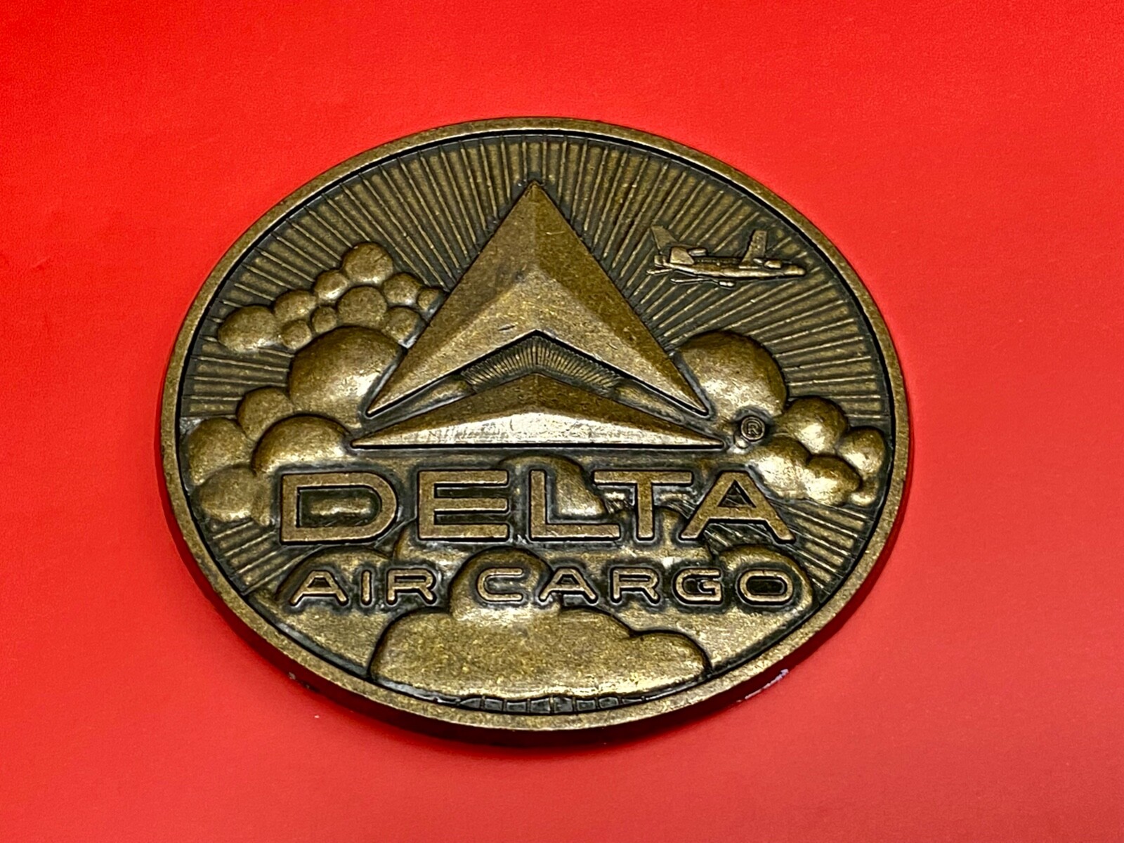 DELTA AIRLINES AIR CARGO plane logo in the clouds vin… - Gem