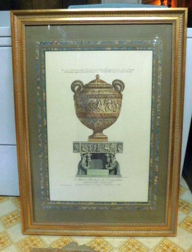 John Richard Framed Lithograph Print Roman Urn Mississippi GRF0718a ...