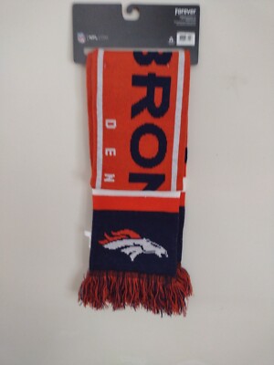 Denver Broncos NFL Scarf NWT Forever Collectibles Blue Orange NICE 👍 | eBay